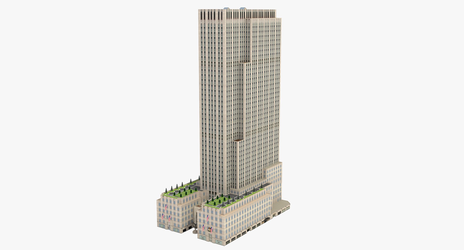 3D Rockefeller Center New York Building Collection - TurboSquid 1979783