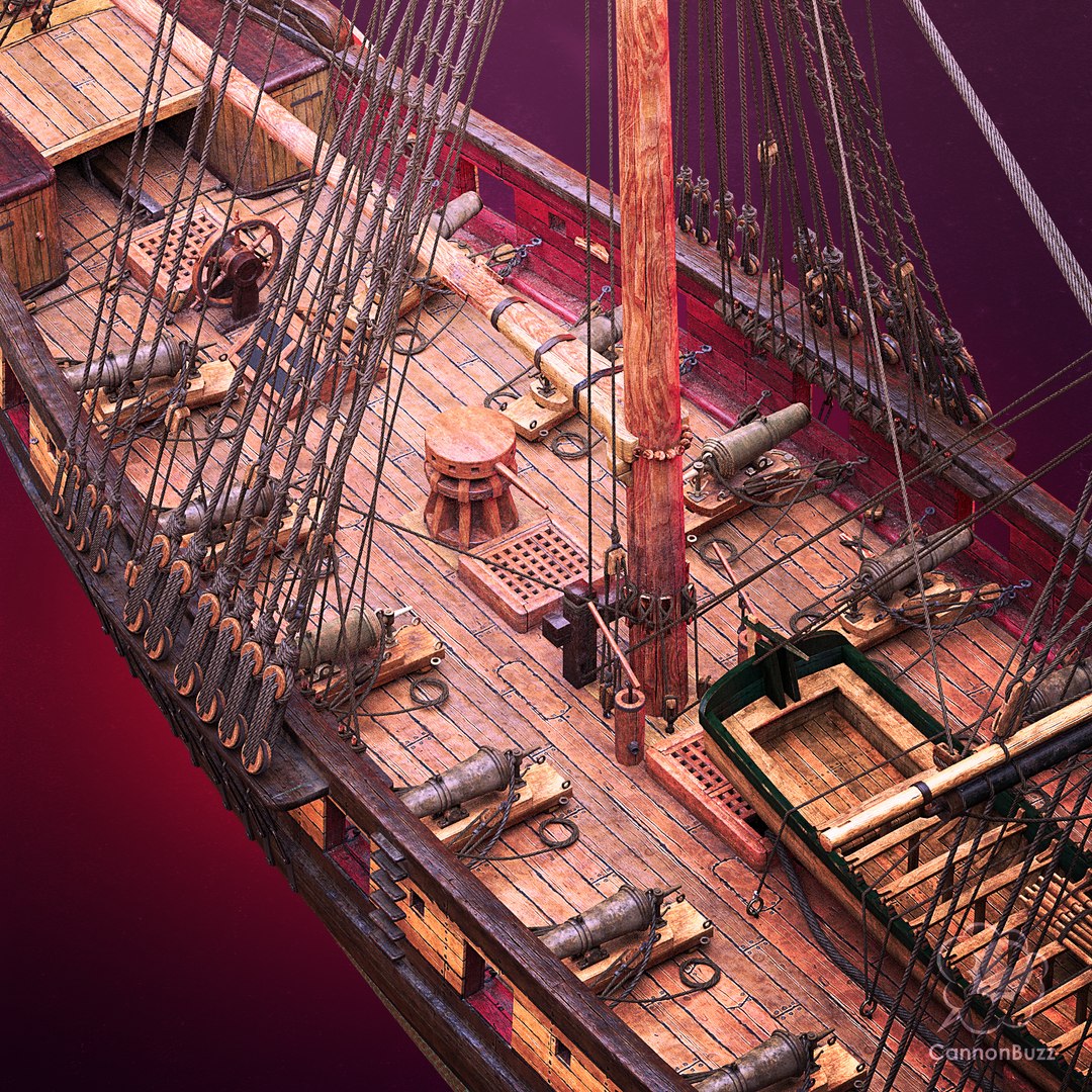 Brig Sail Ship 3D - TurboSquid 2235658