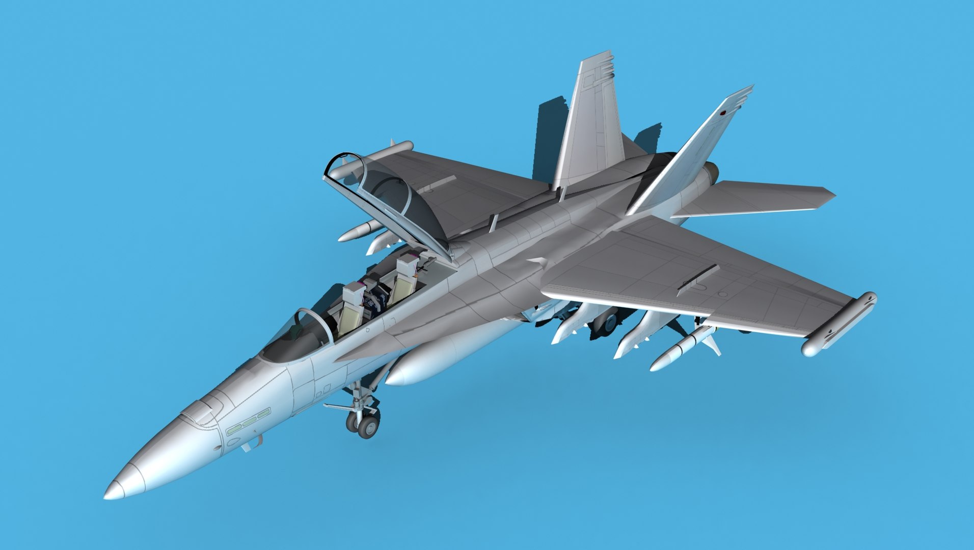 3D Boeing FA-18F Super Hornet V00 model - TurboSquid 1913091