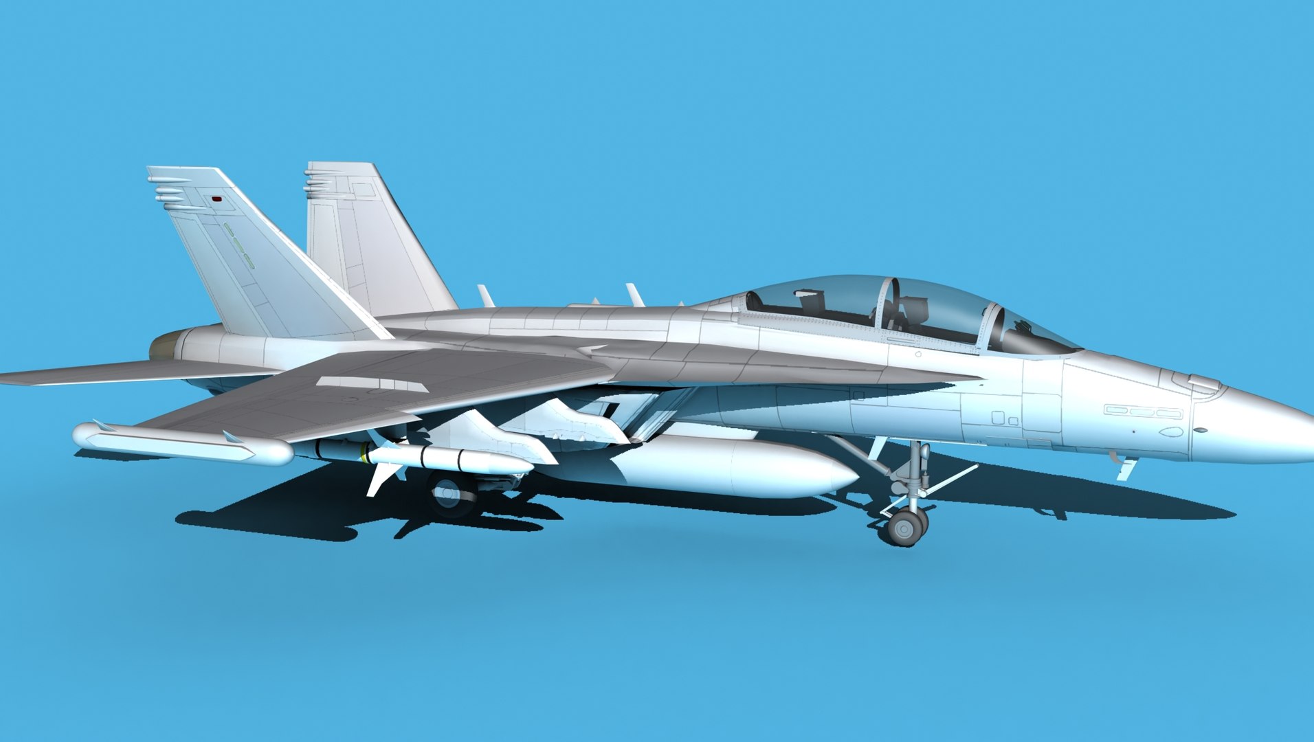 3D Boeing FA-18F Super Hornet V00 model - TurboSquid 1913091