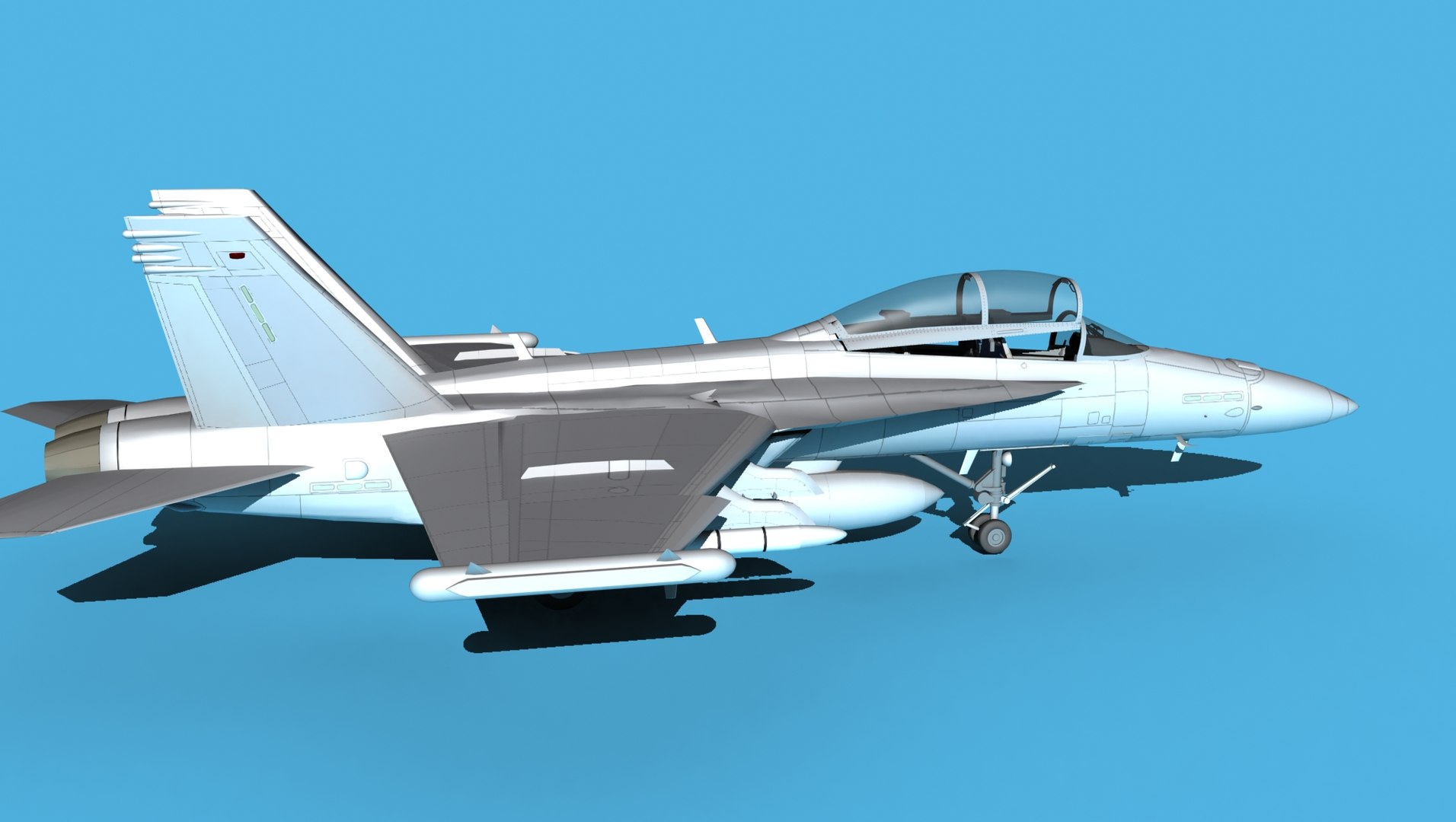 3D Boeing FA-18F Super Hornet V00 model - TurboSquid 1913091