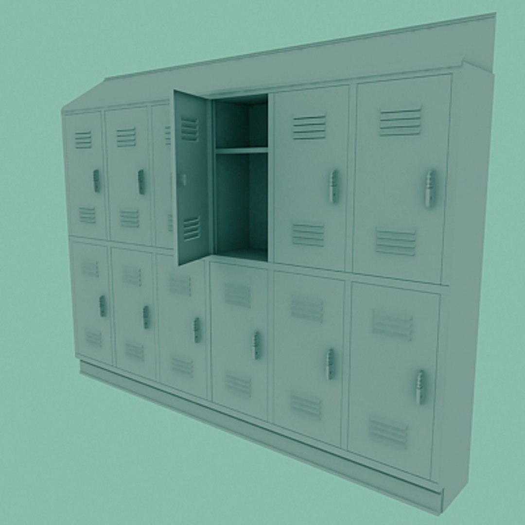 3d Model School Locker