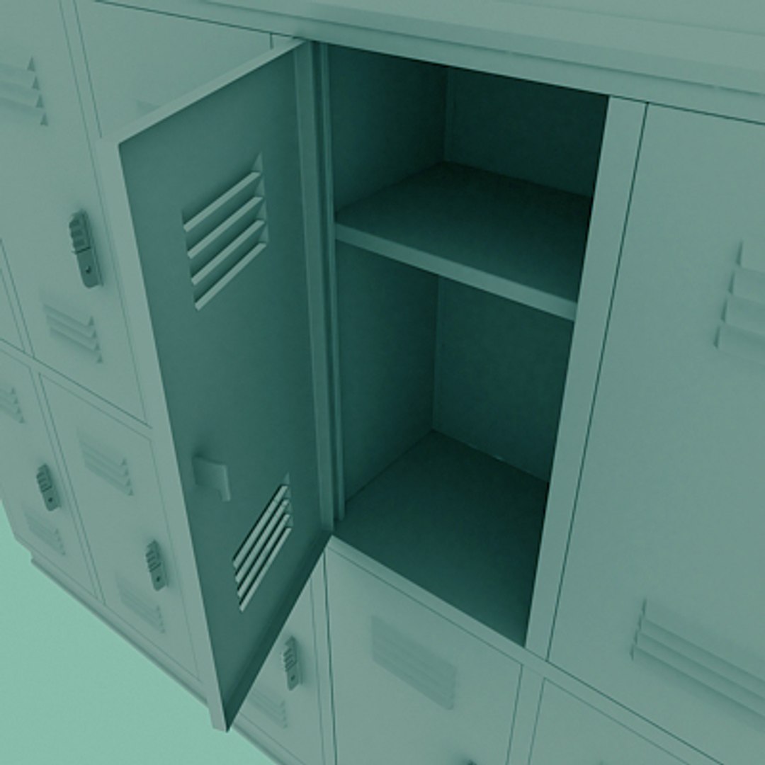 3d Model School Locker