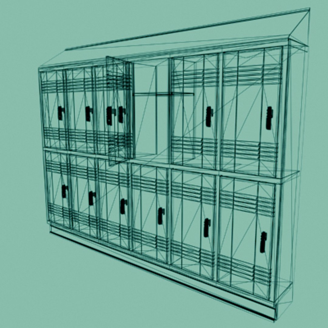 3d Model School Locker