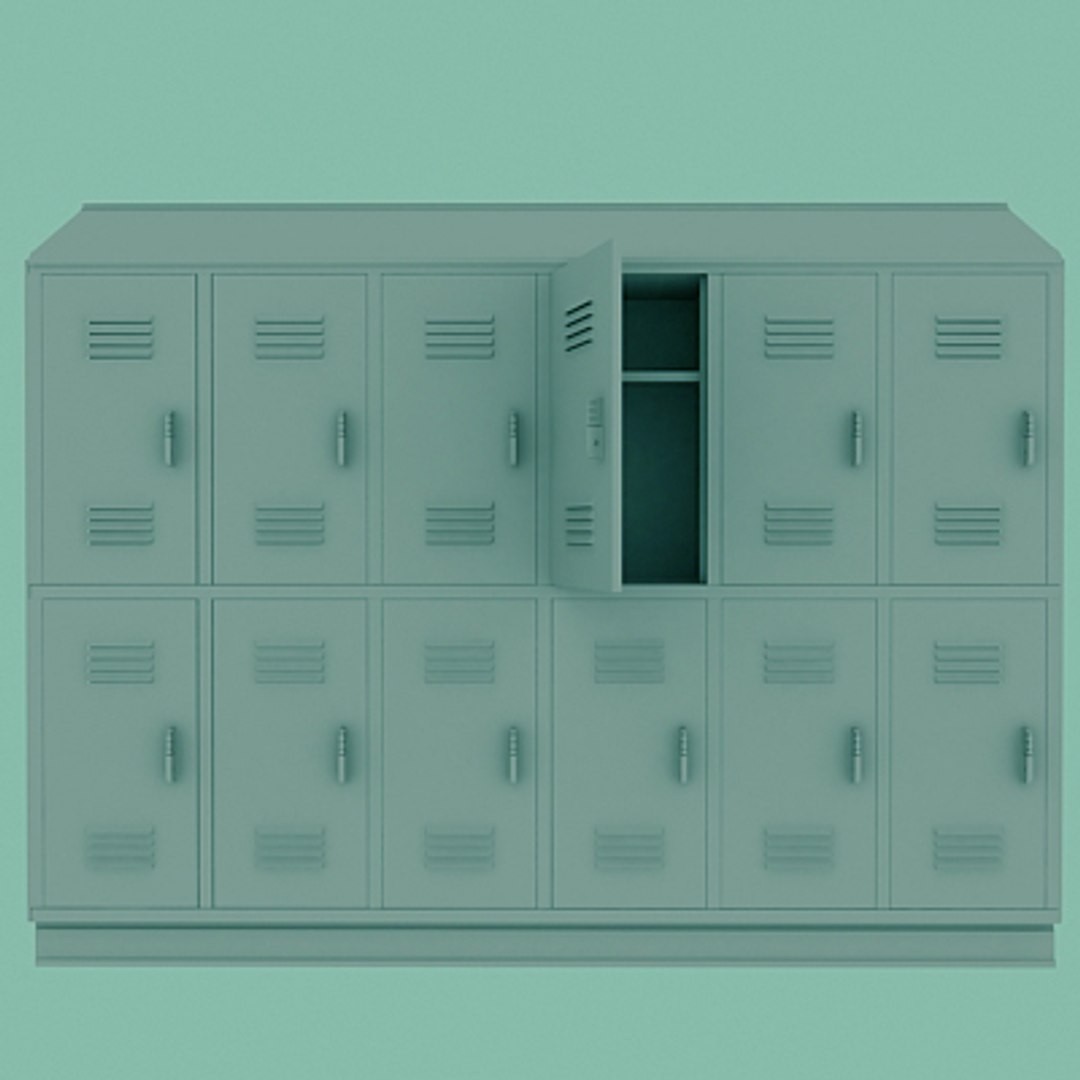 3d Model School Locker