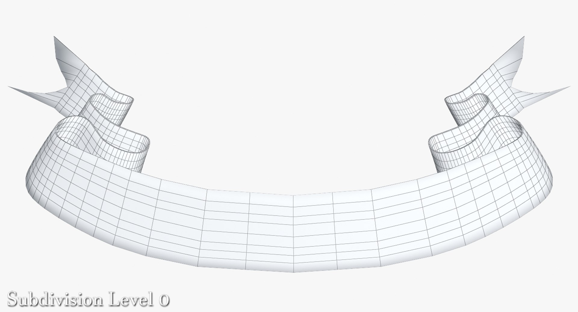 3d Model Banner Ribbons
