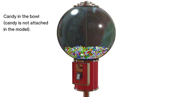 3d candy vending machine model