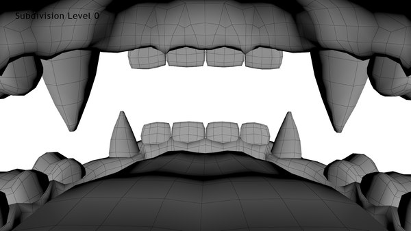 3D Creature Jaw Rig Maya - TurboSquid 1789730