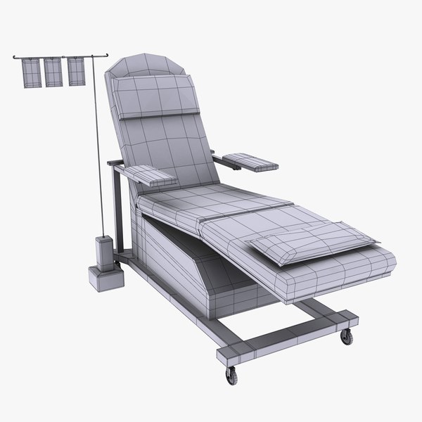 patient bed 3d max