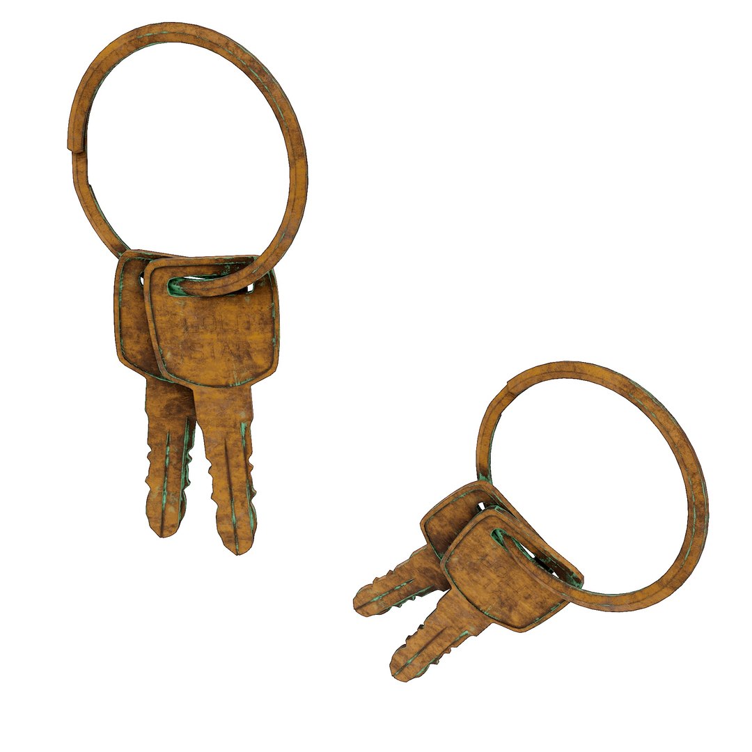 Rusty Door Key 3D Model - TurboSquid 1977109