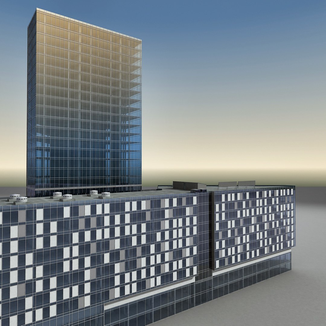 Modern Building 3d Model