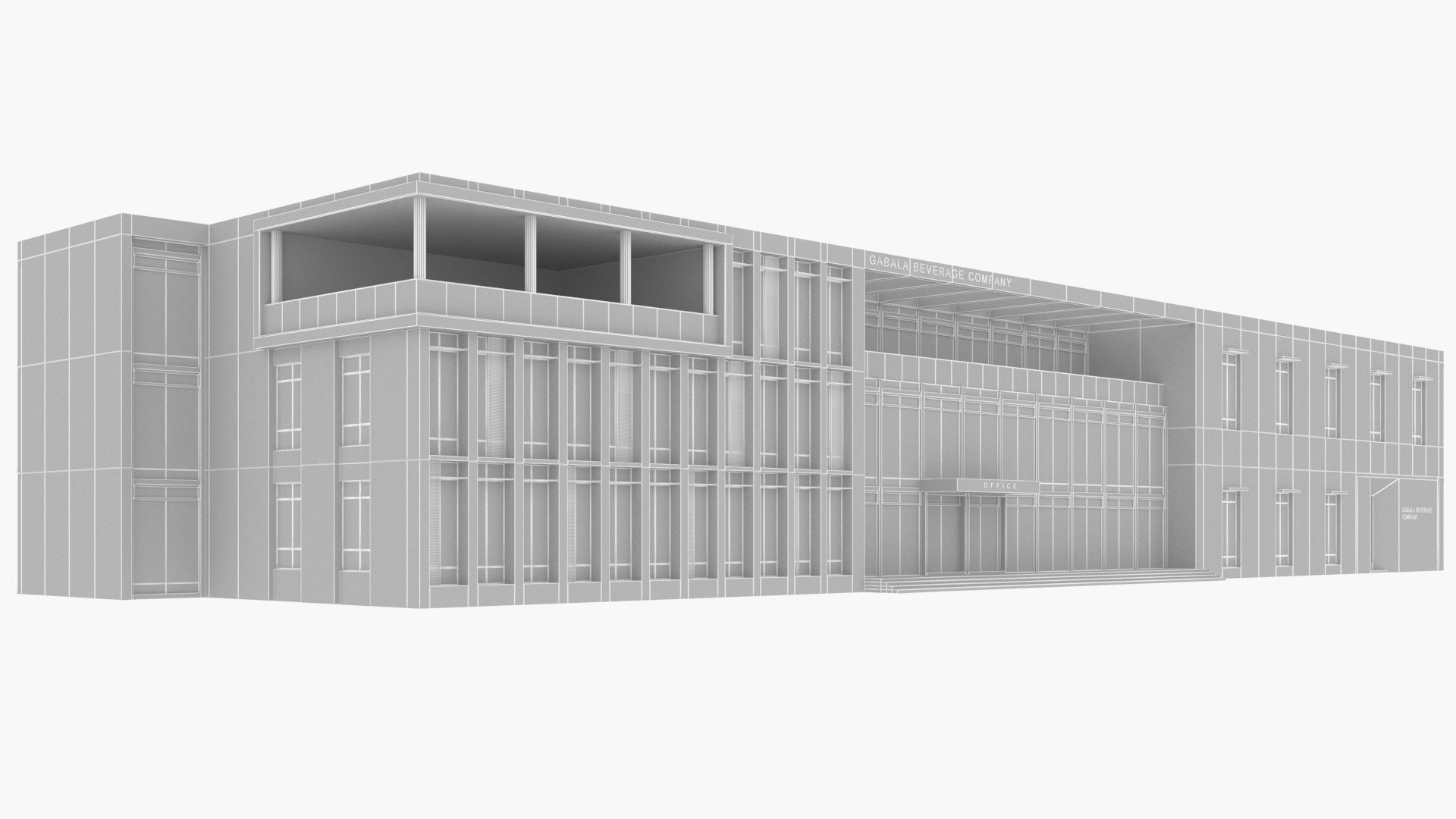 3D Building Modern Architecture Model - TurboSquid 2358002