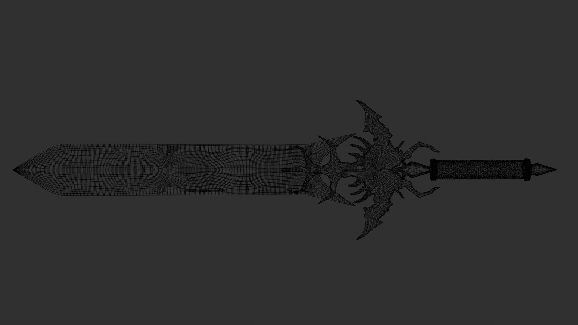 3D Demon Sword Game Ready LowPoly 40k - TurboSquid 2231615