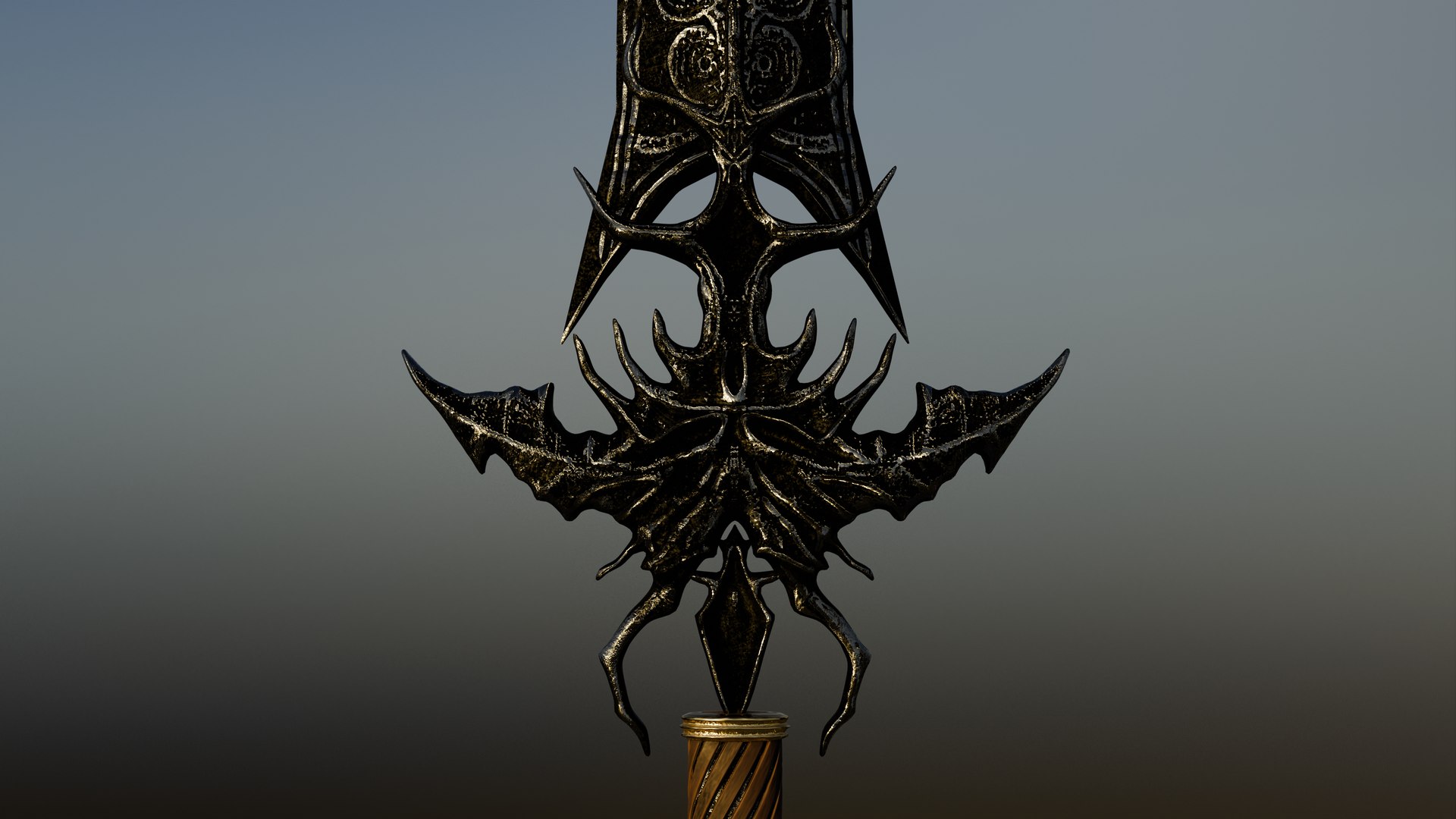 3D Demon Sword Game Ready LowPoly 40k - TurboSquid 2231615