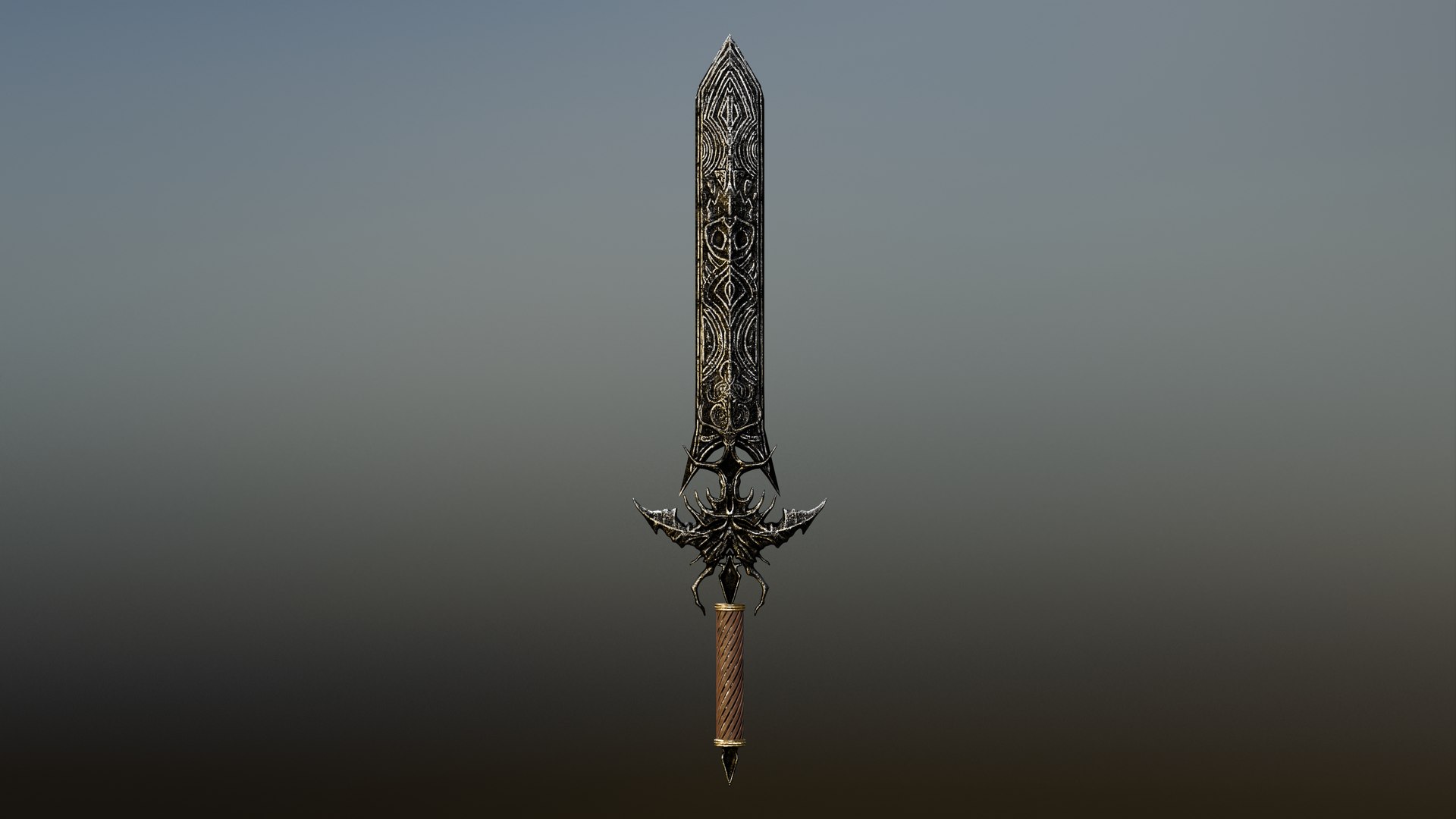 3D Demon Sword Game Ready LowPoly 40k - TurboSquid 2231615