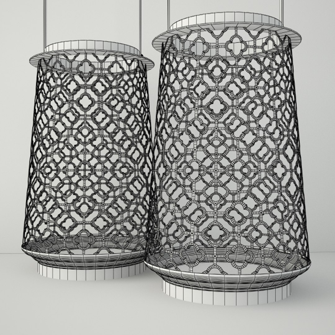 3D Geometric Lantern Set - TurboSquid 1198960