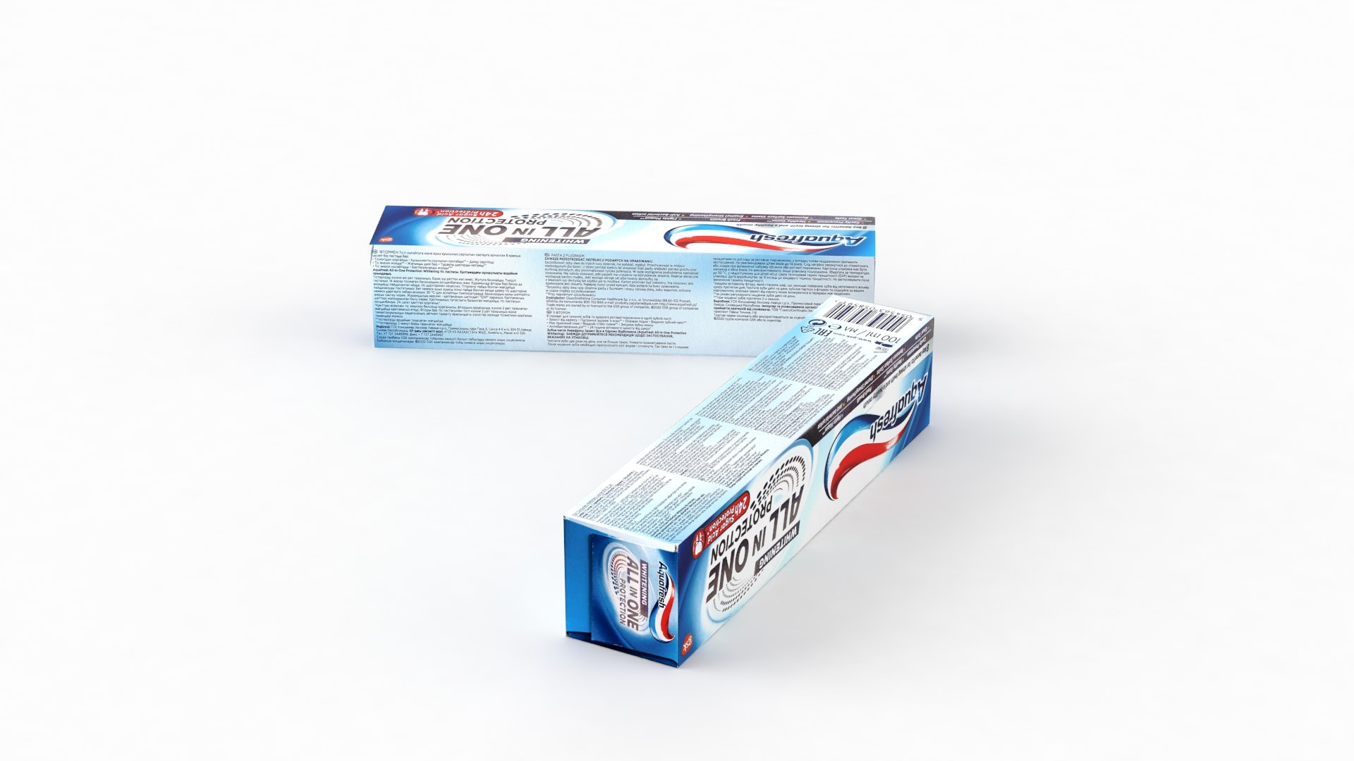 3D Aquafresh All in One Toothpaste Box 100ml 2021 - TurboSquid 1796693
