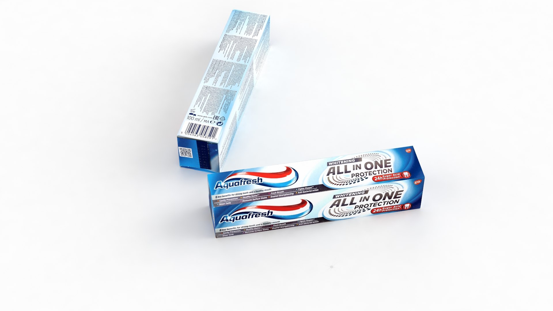 3D Aquafresh All in One Toothpaste Box 100ml 2021 - TurboSquid 1796693