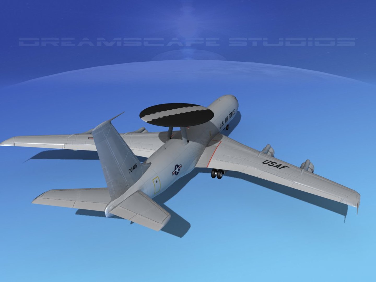 3d Model Boeing E-3 Sentry