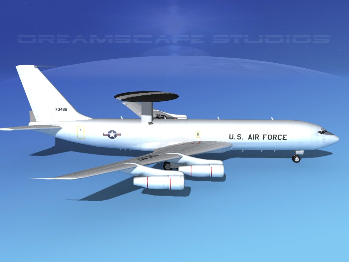 3d Model Boeing E-3 Sentry
