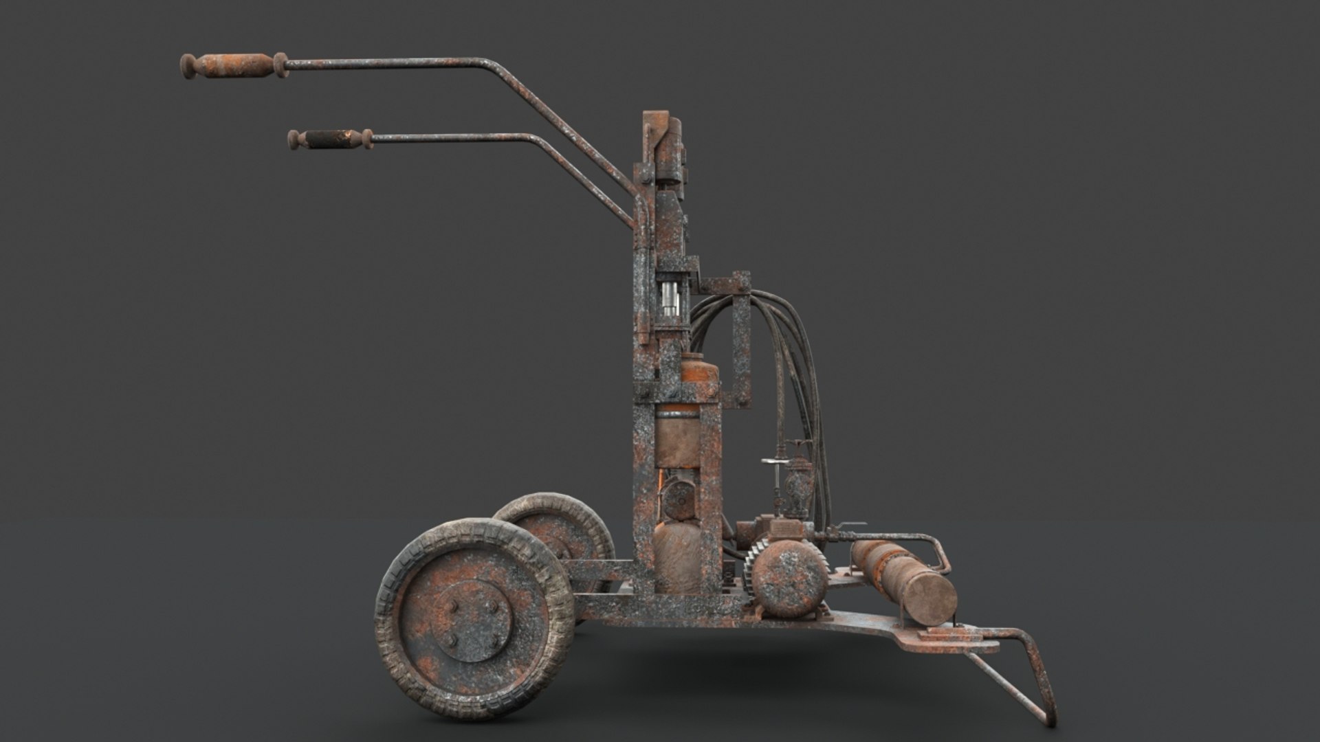 3D Rusted Machinery Device Industrial Model - TurboSquid 1383038