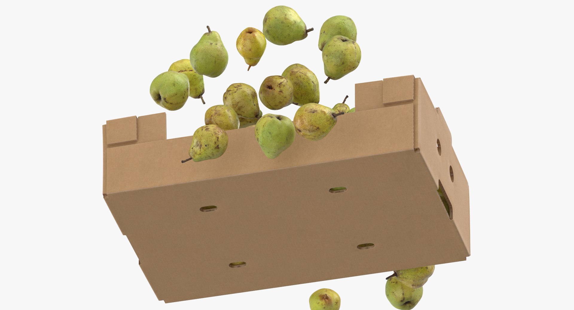 Cardboard display boxes flying 3D - TurboSquid 1557548