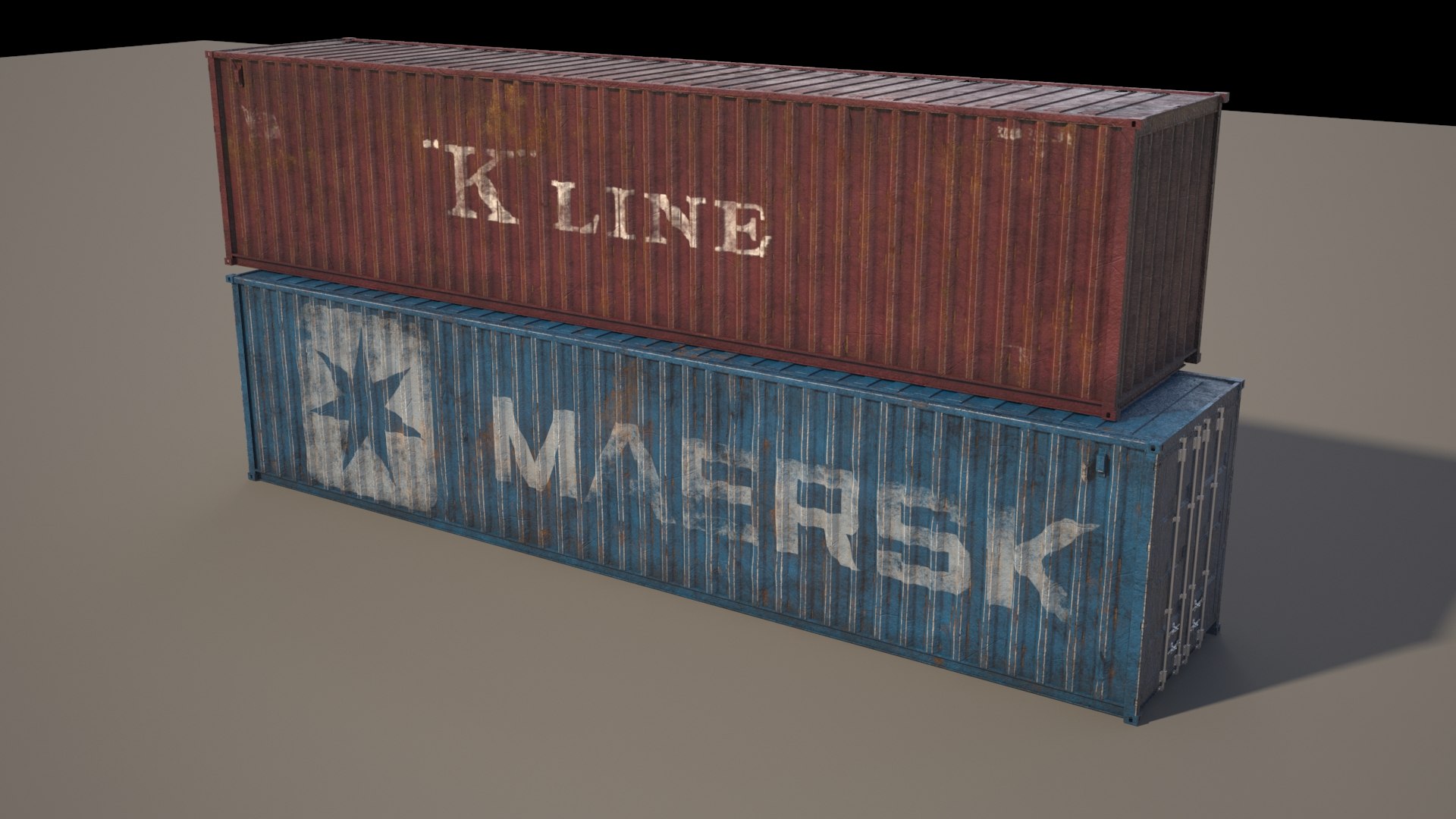 3d Shipping Container Model