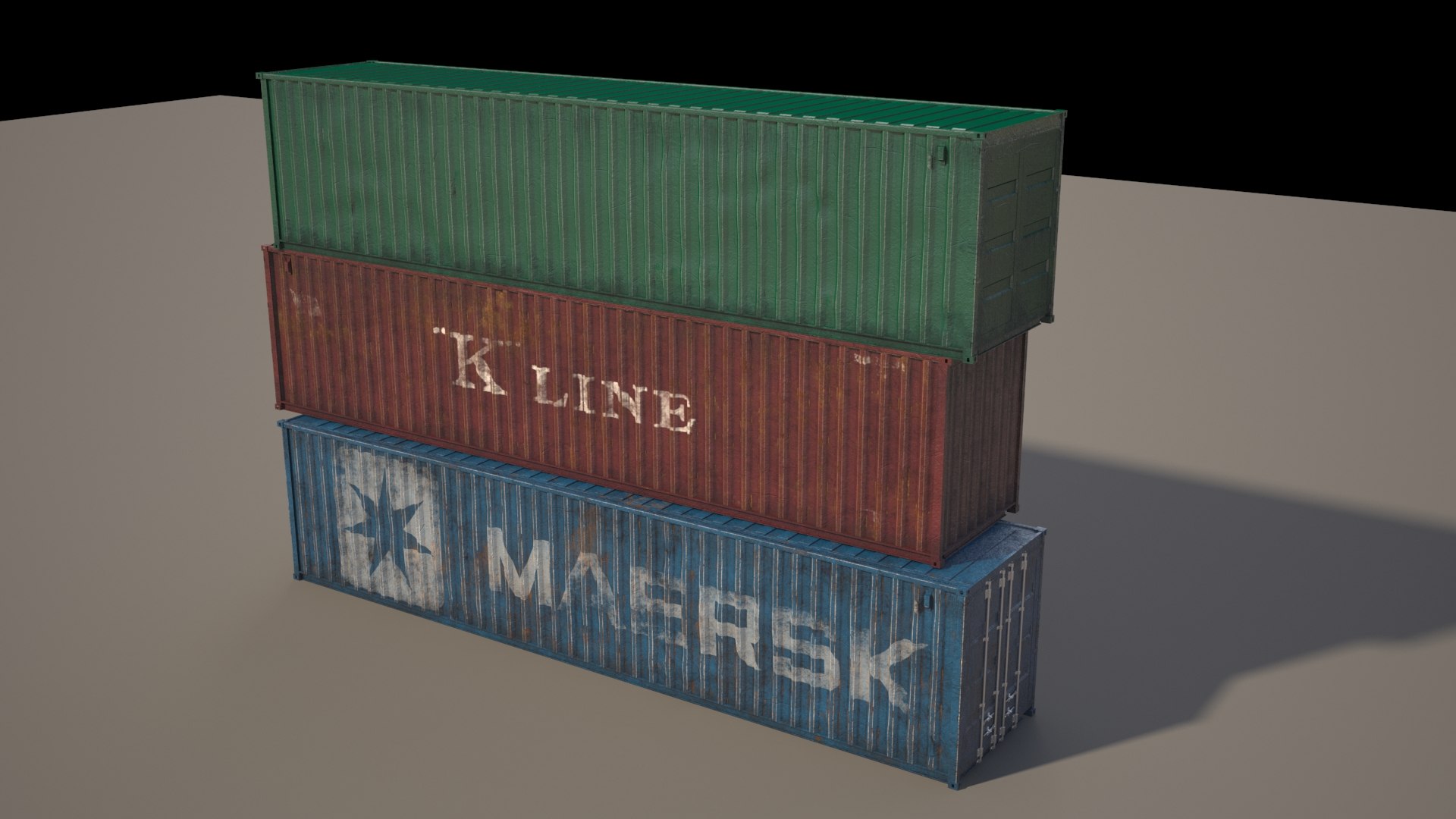 3d Shipping Container Model