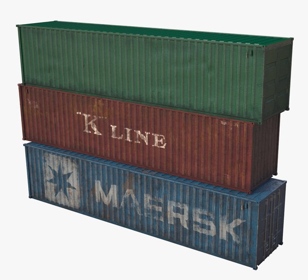 3d shipping container model