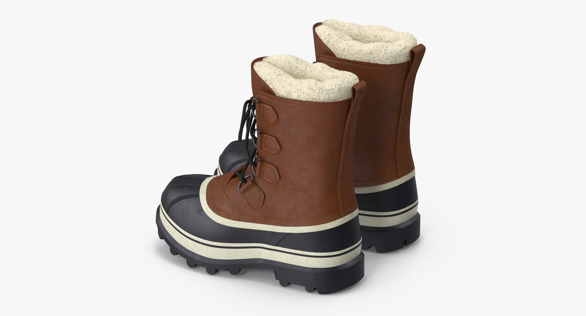 snow boots 01 3d model