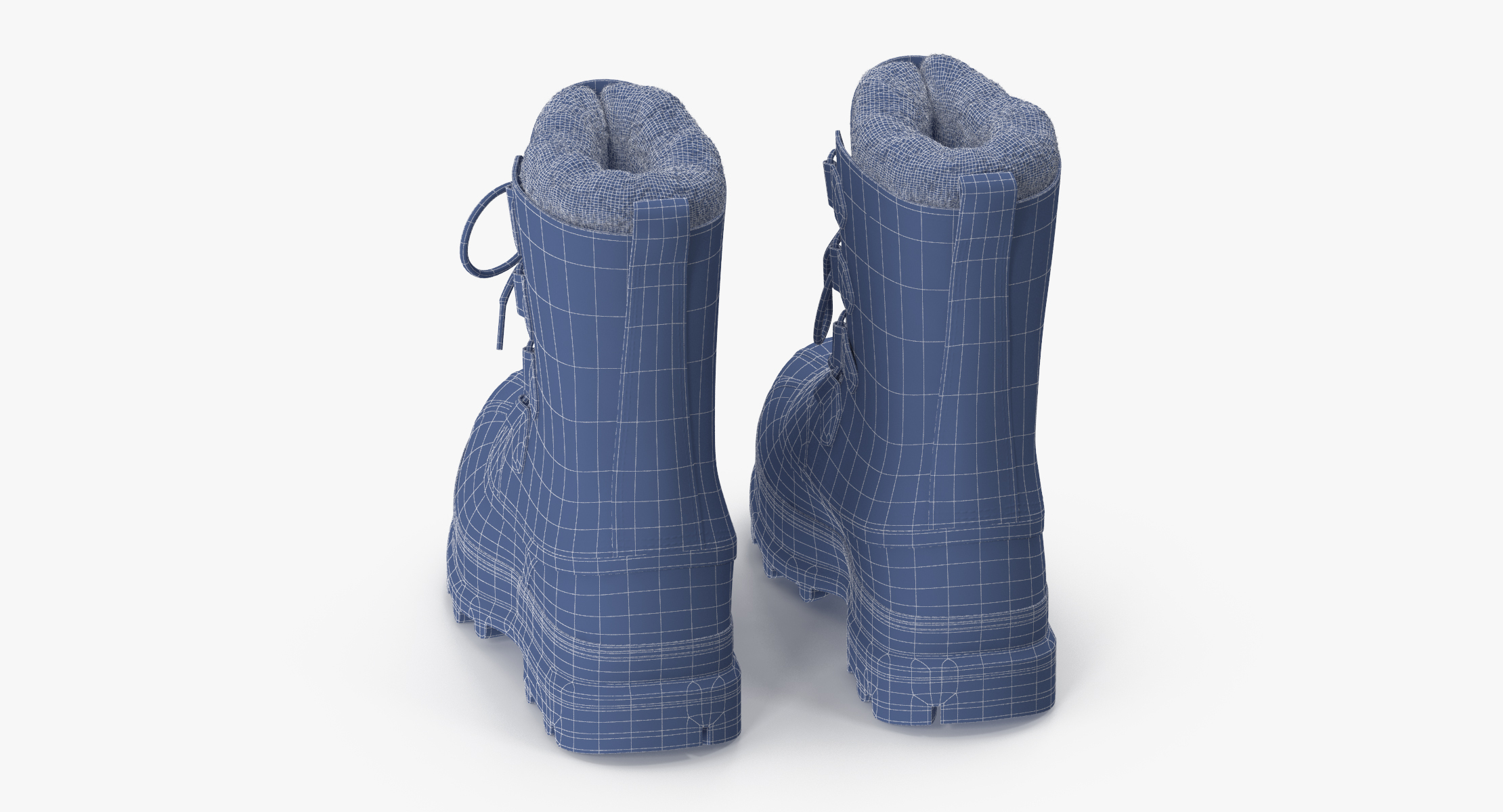 snow boots 01 3d model
