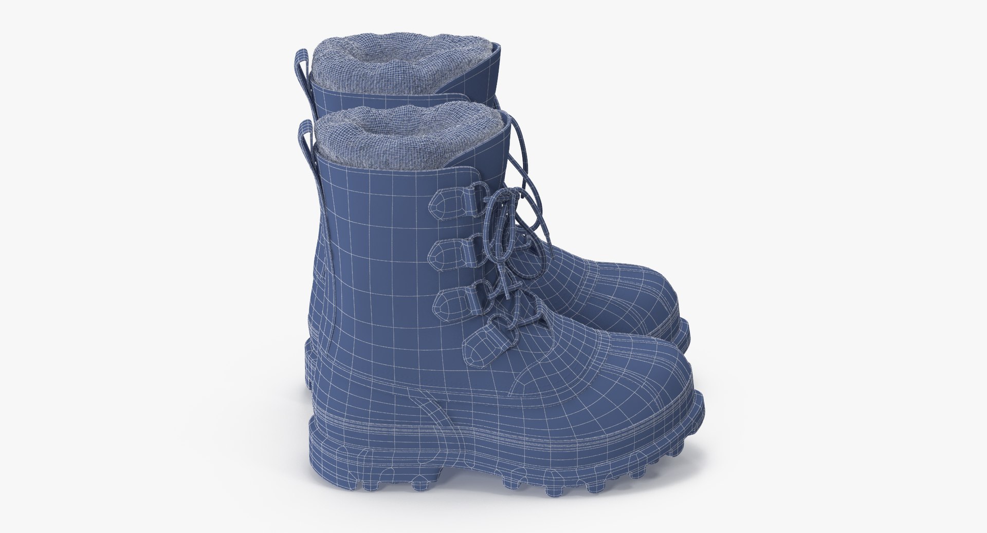 snow boots 01 3d model