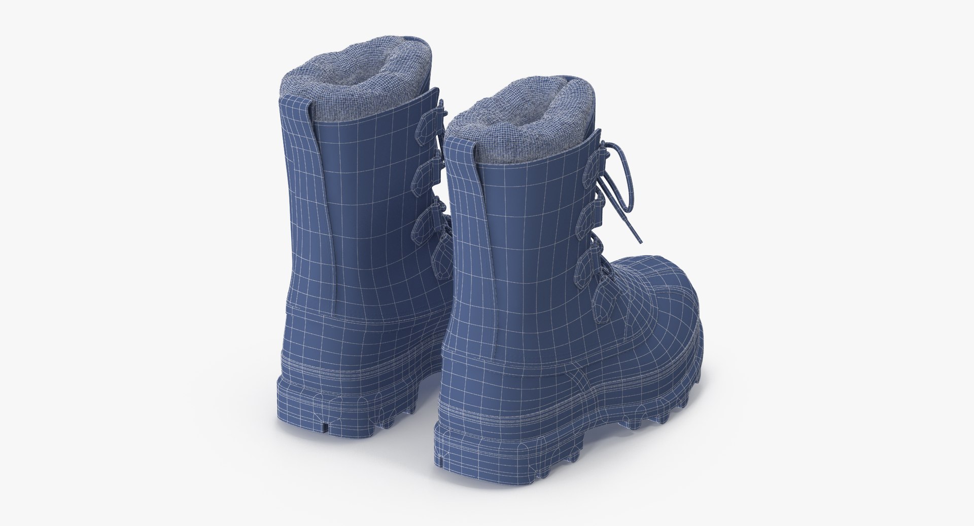 snow boots 01 3d model