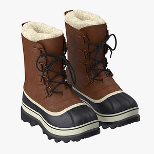 Low Poly Snow Boots 3D Models For Download | TurboSquid