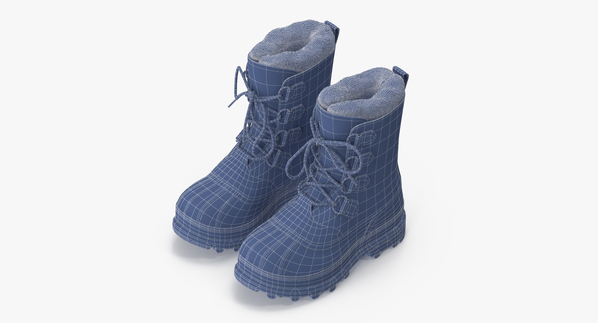 snow boots 01 3d model