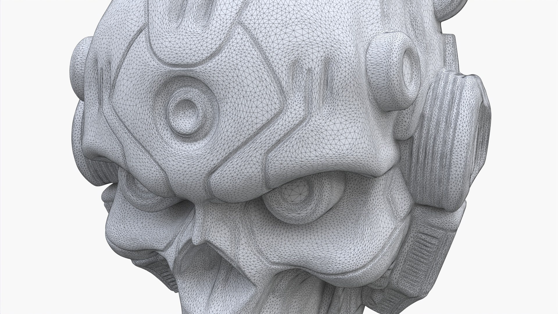 Industrial Skull Relief 10 Model - TurboSquid 2208969