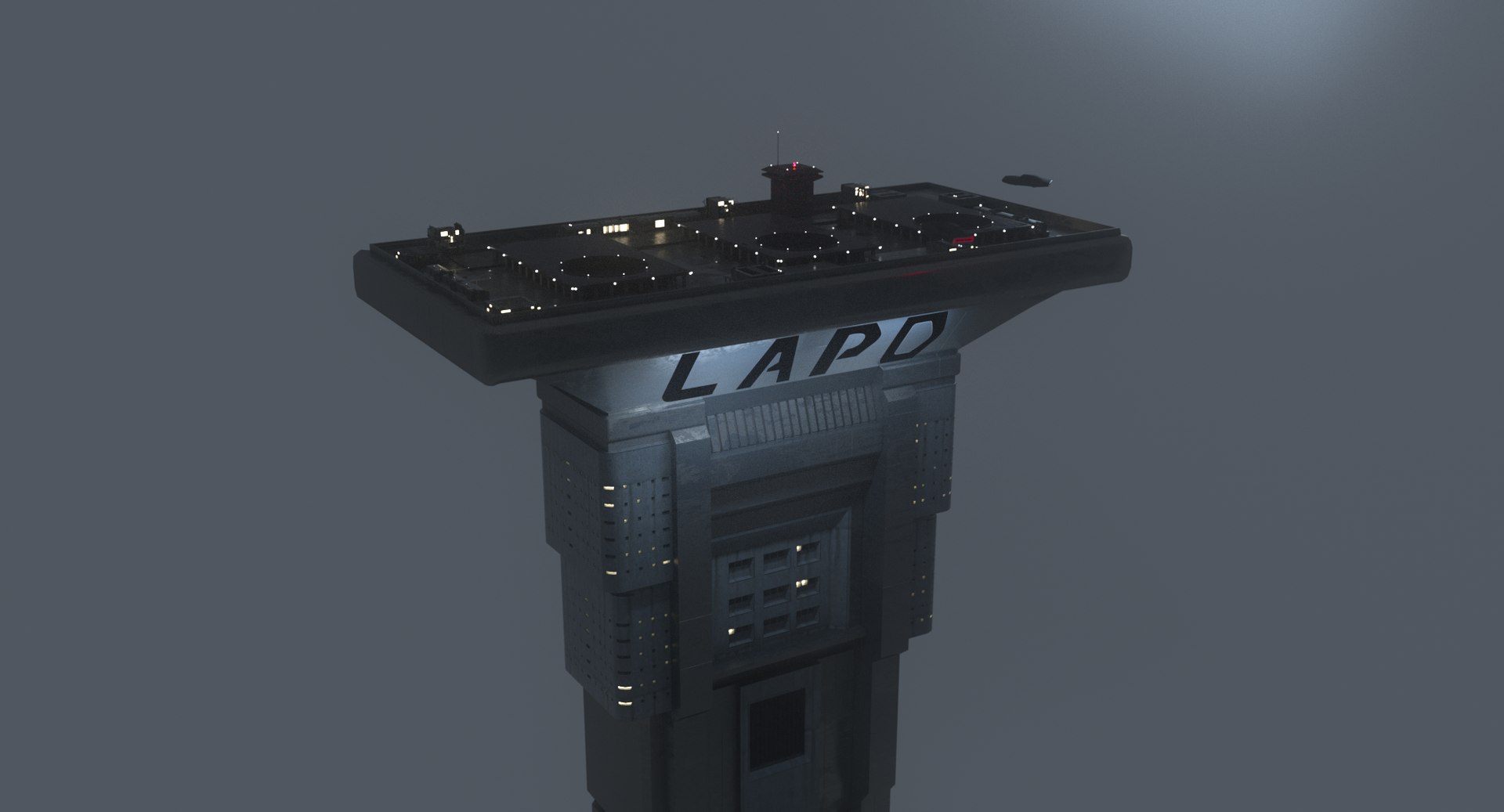 LAPD Bladerunner Building Cyberpunk Model - TurboSquid 1716503