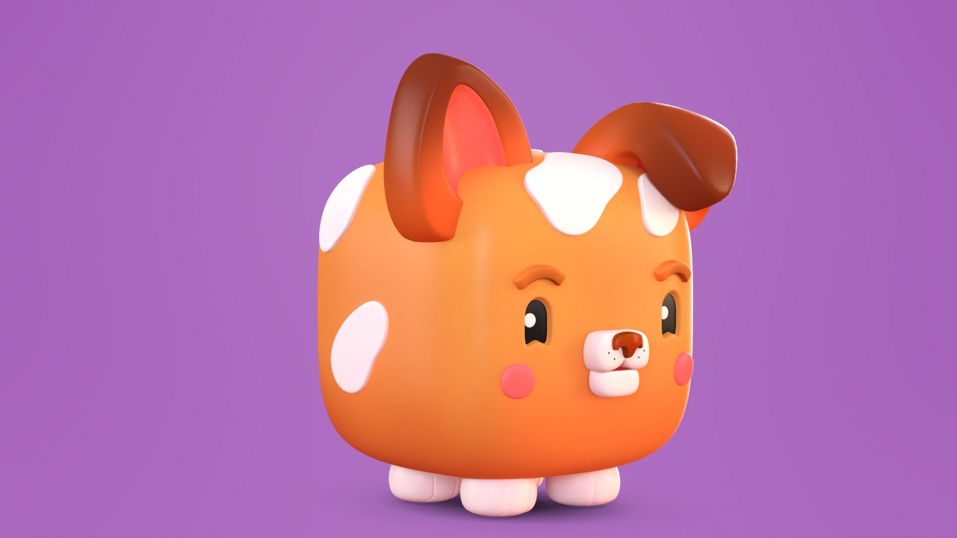 Cartoon Cube Cat Dog Animals Pack Collection 3D Model - TurboSquid 1809016