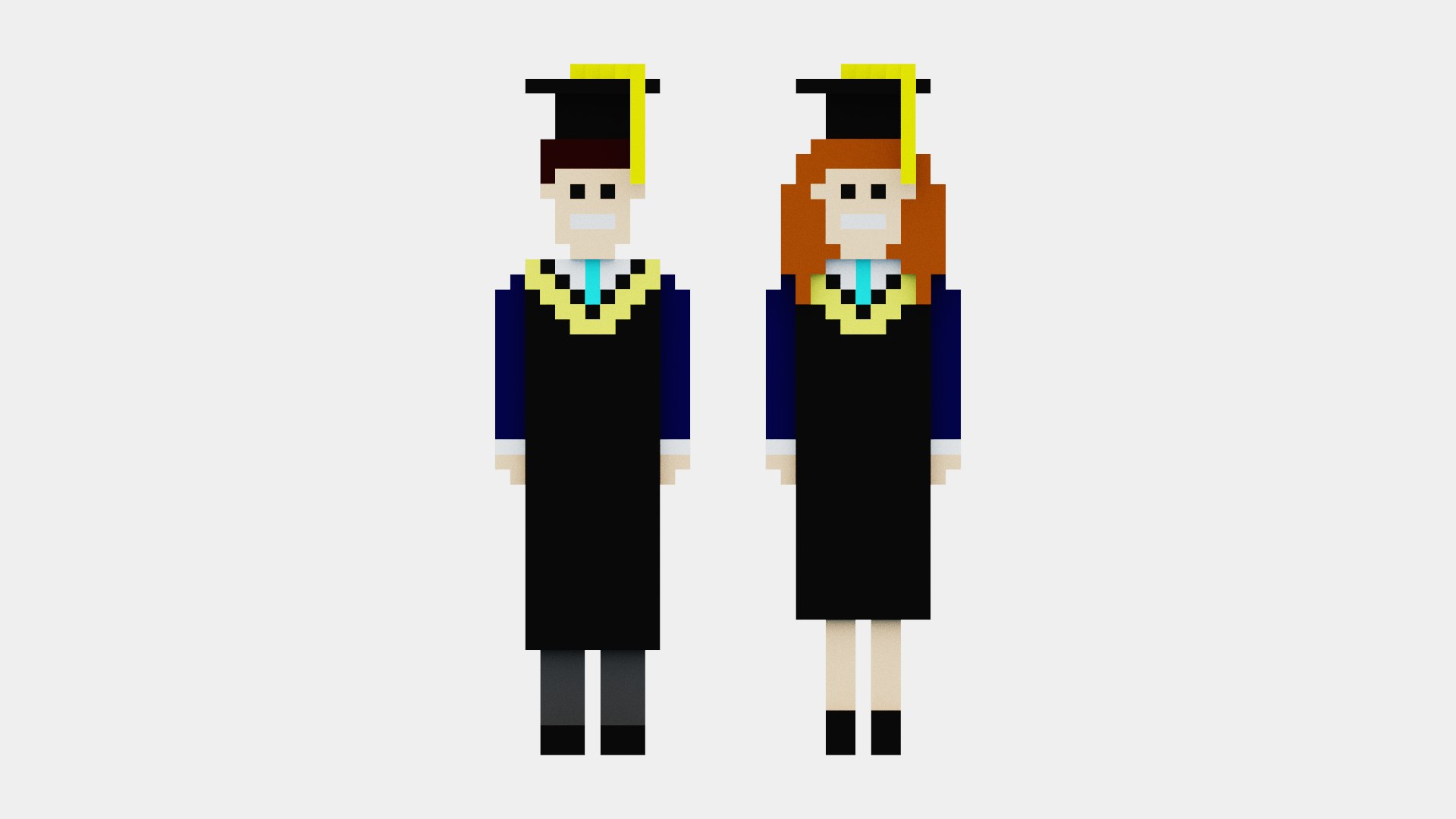 3D Graduation Character - TurboSquid 2179159