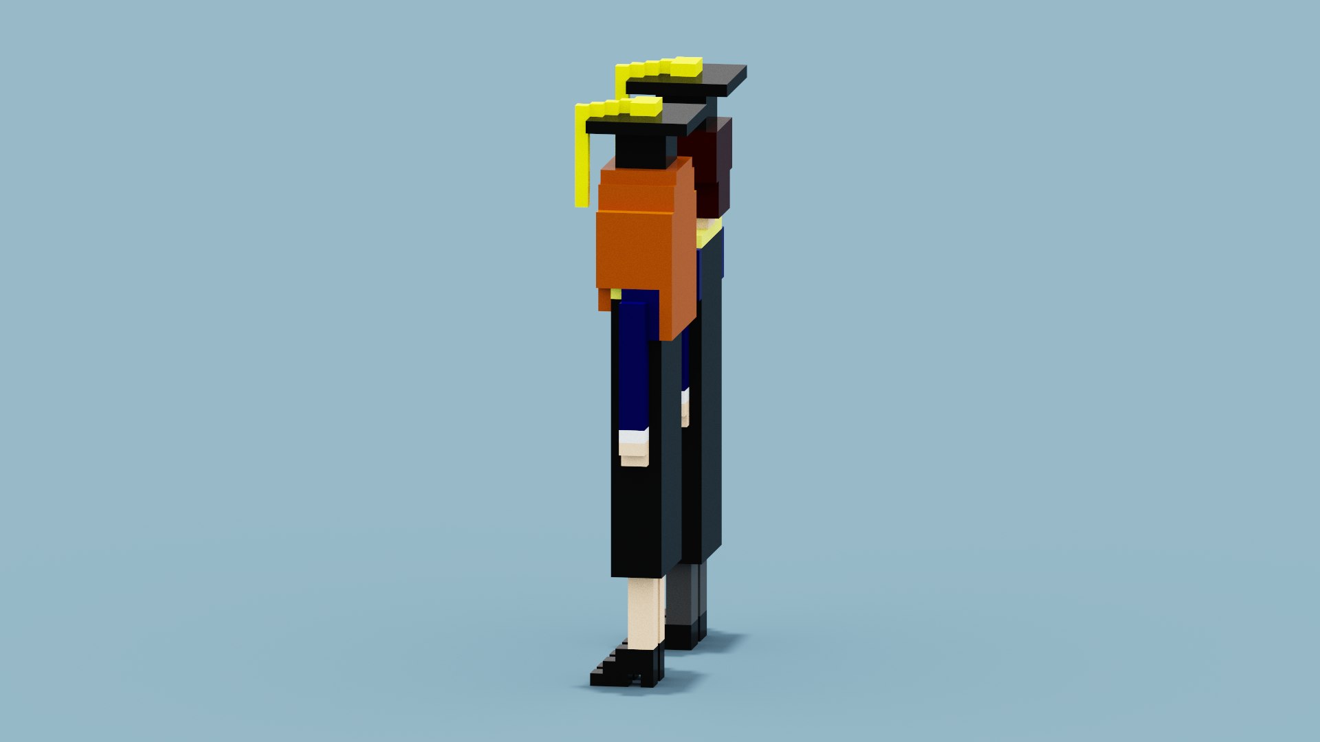 3D Graduation Character - TurboSquid 2179159