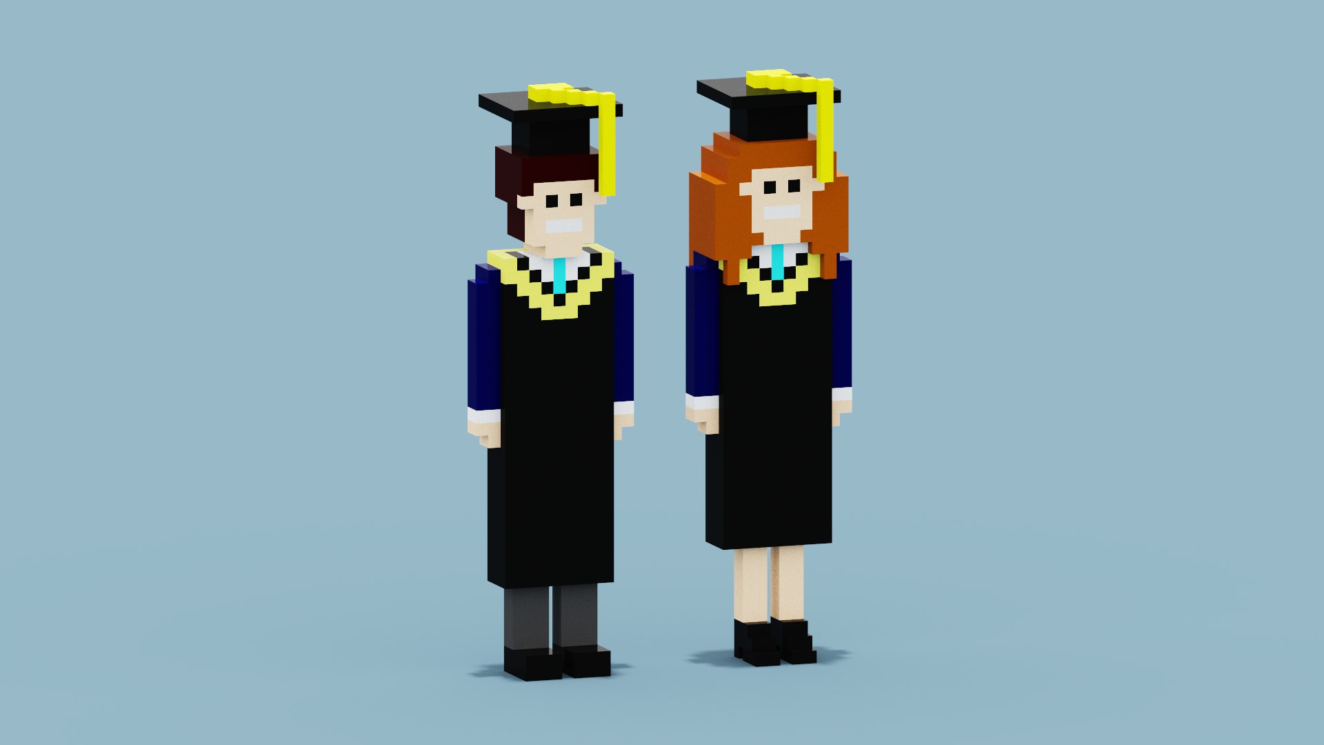3D Graduation Character - TurboSquid 2179159