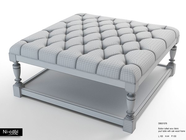 pouf table dialma brown max