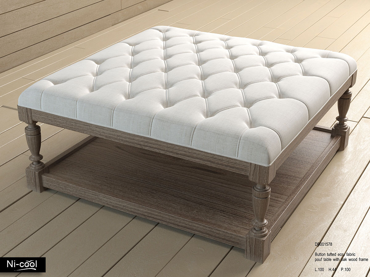 pouf table dialma brown max