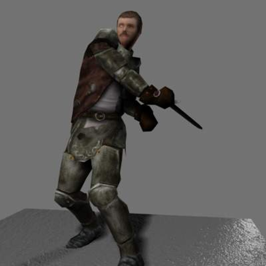 3d medieval heavy knight