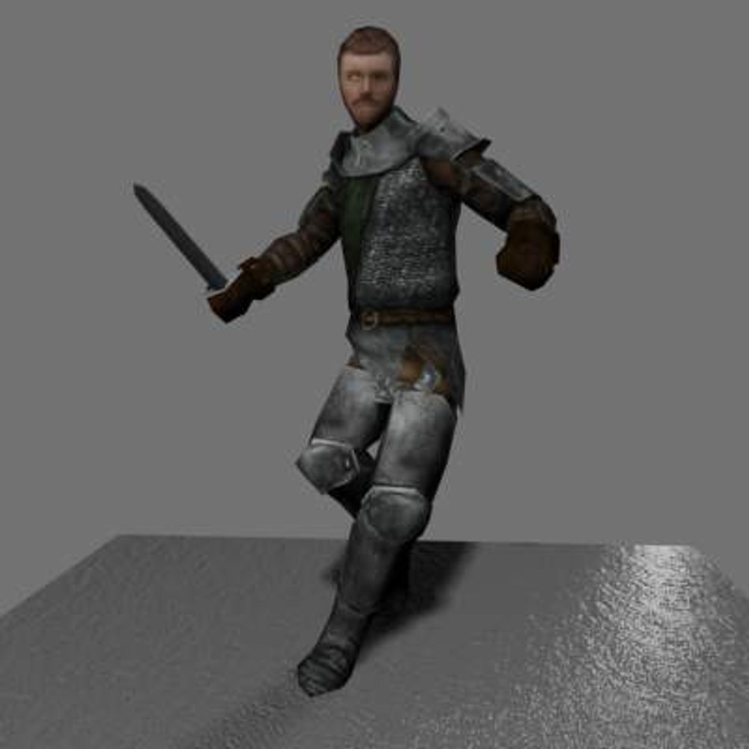 3d medieval heavy knight