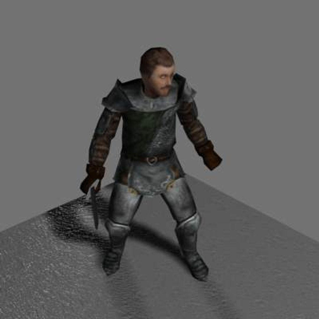 3d medieval heavy knight