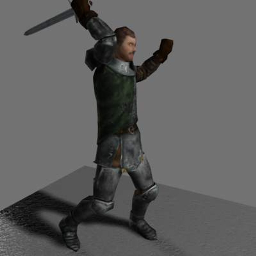 3d medieval heavy knight