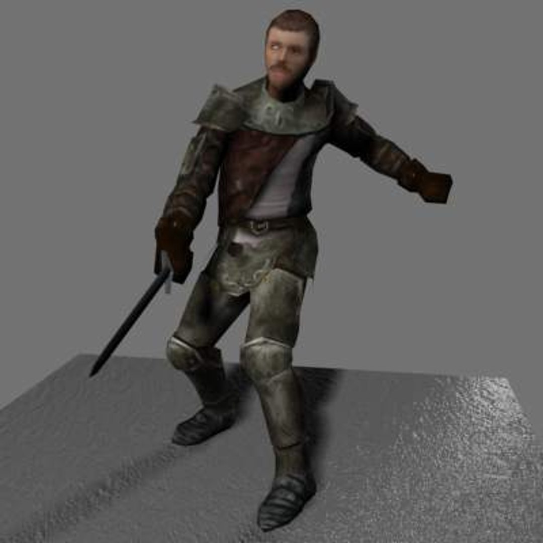 3d medieval heavy knight