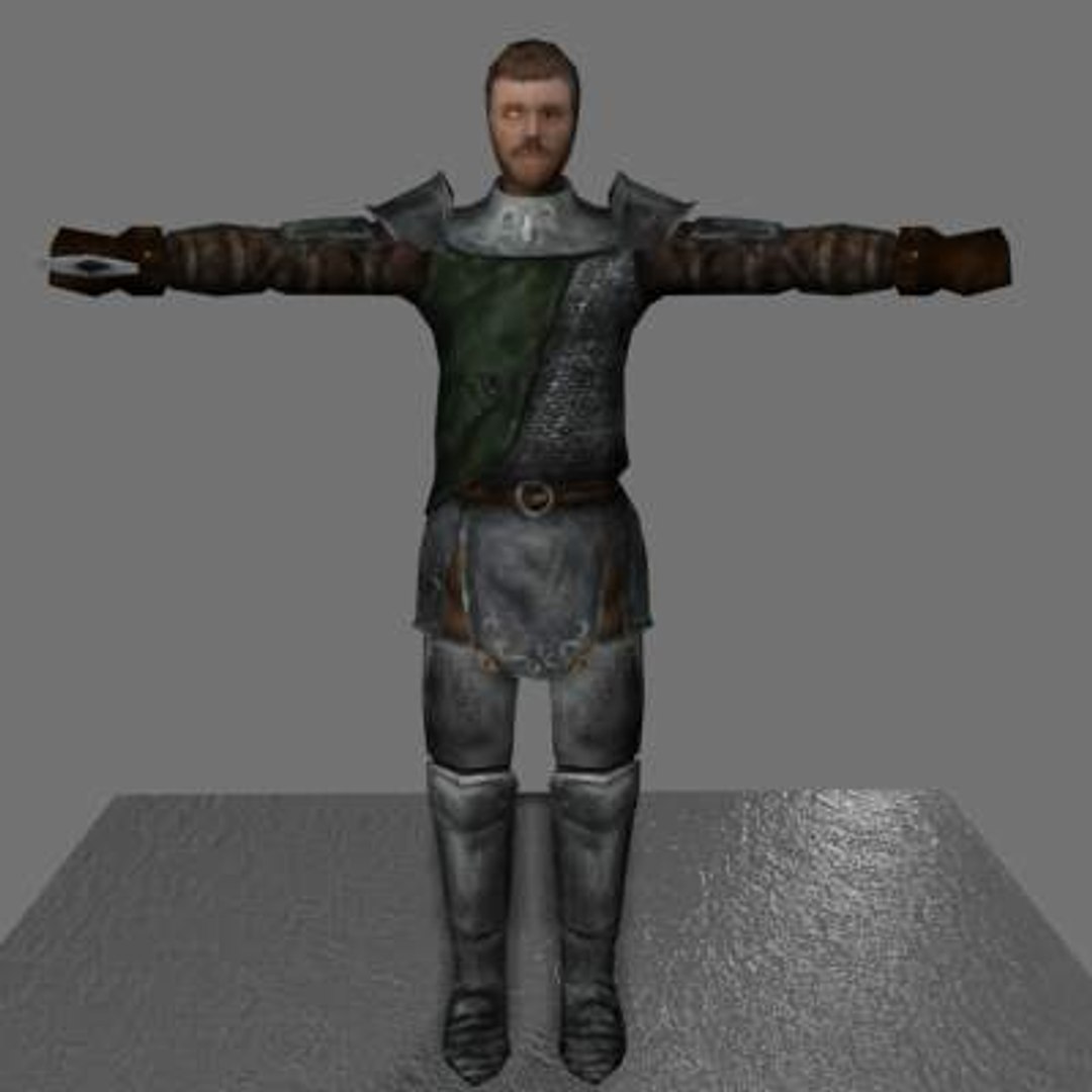 3d medieval heavy knight