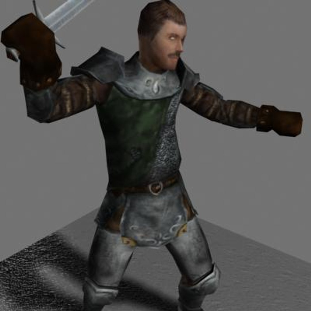 3d medieval heavy knight